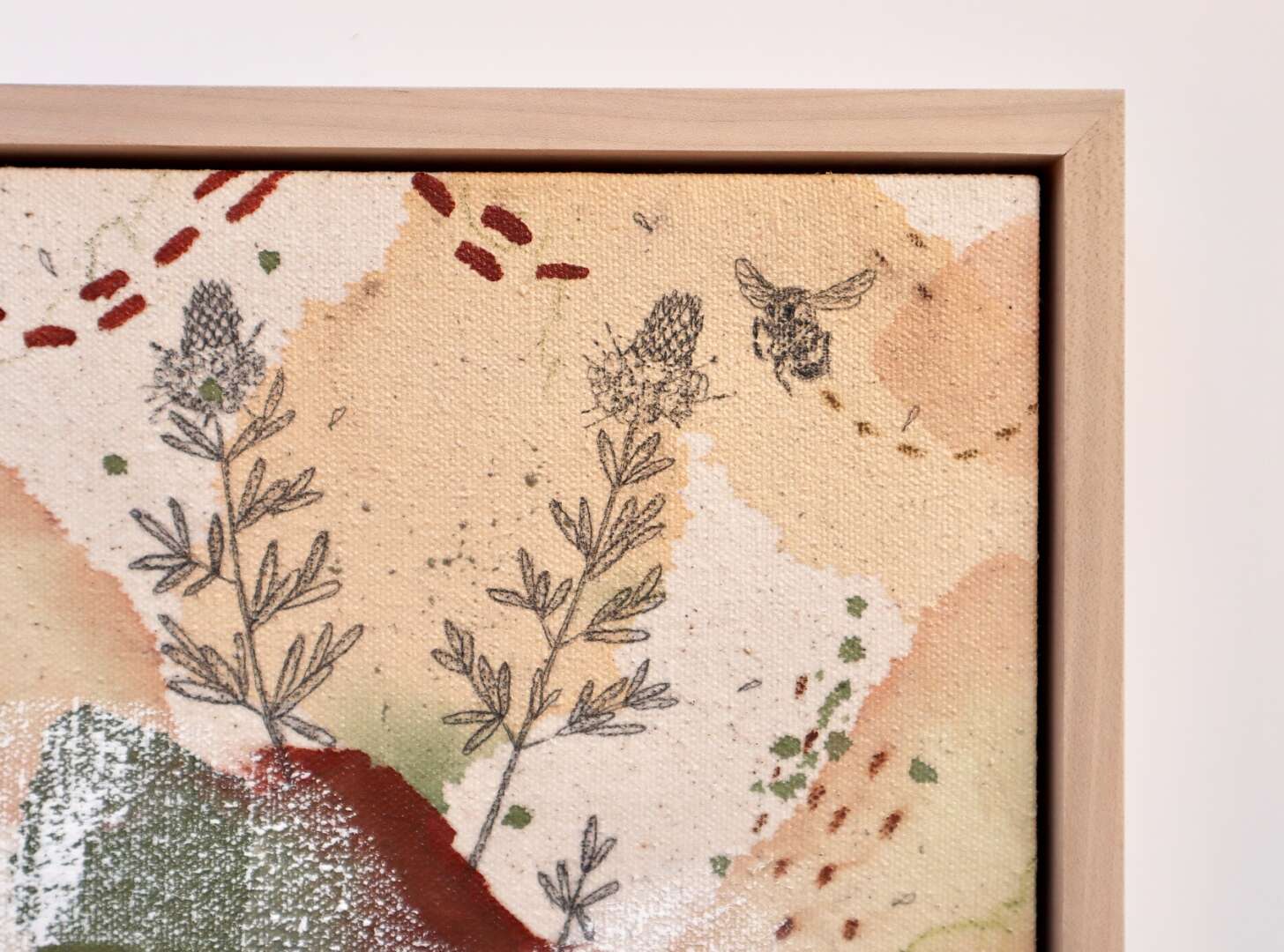 Purple Prairie Clover + Bumblebee - Alicia Hauff Studio